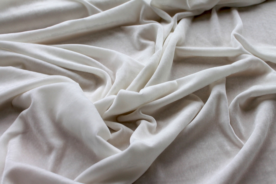 Laser Cut Soft Velvet - Red, red velvet, silk like velvet, viscose, velvet